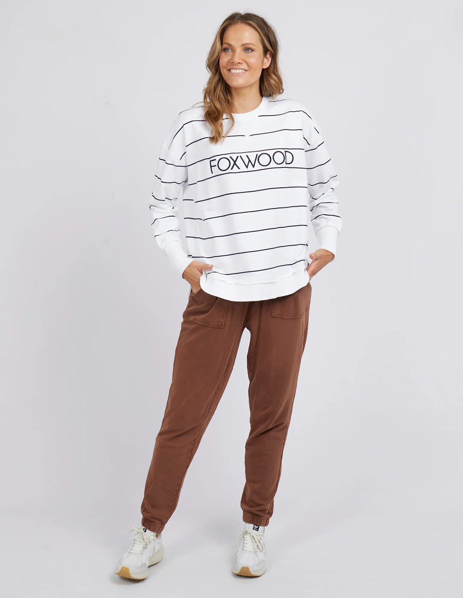 Classic Stripe Simplified Crew – FOXWOOD – Willow Collective Mudgee