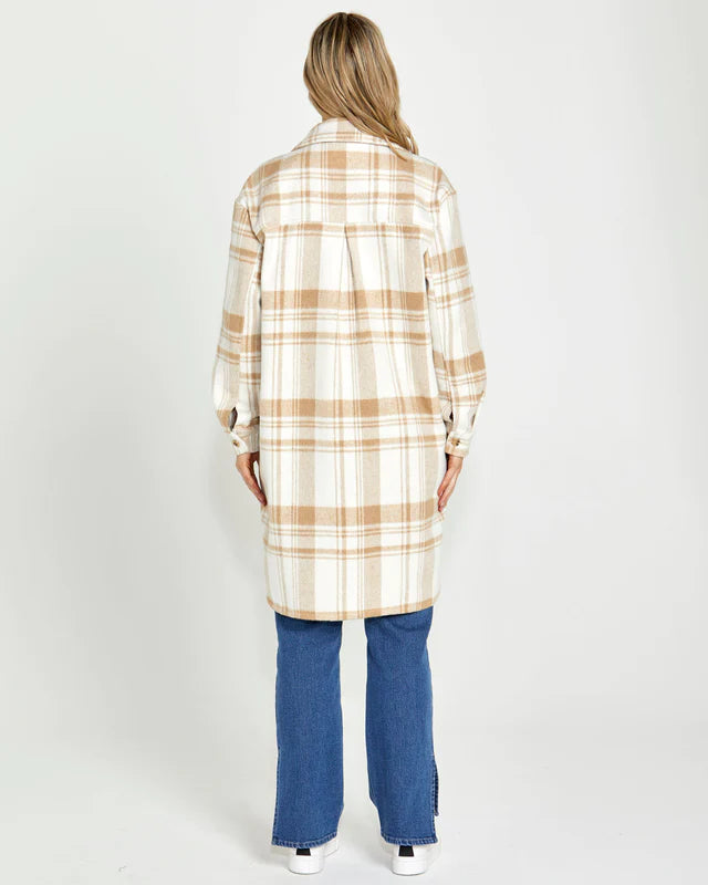 Vicky Check Shacket – SASS – Willow Collective Mudgee