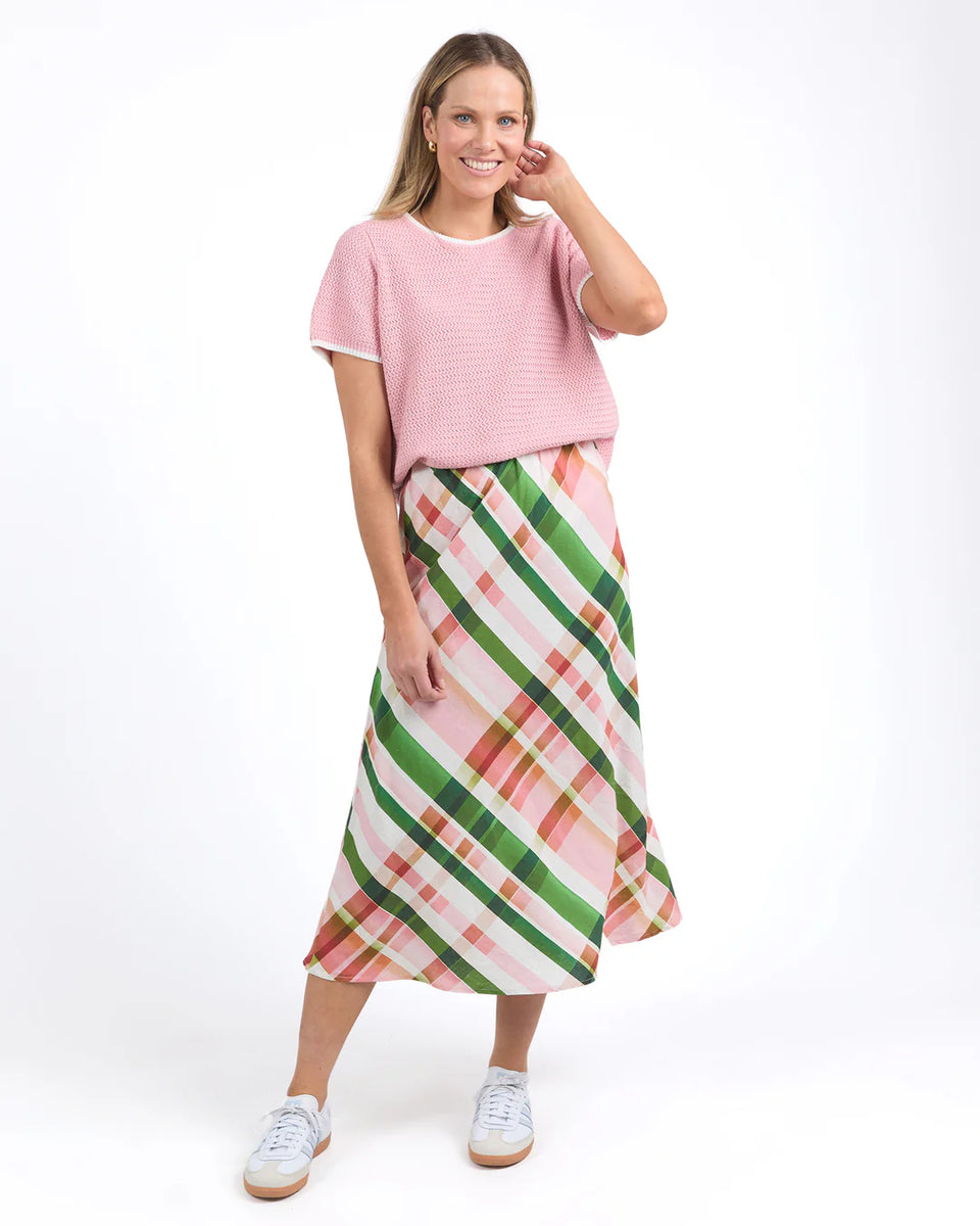 Bree Check Skirt – Elm Lifestyle – Willow Collective Mudgee